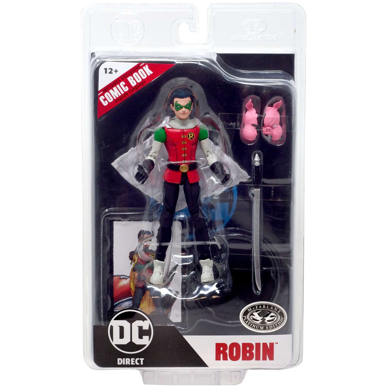 McFarlane DC Direct Platinum Edition Robin Action Figure with Comic ...