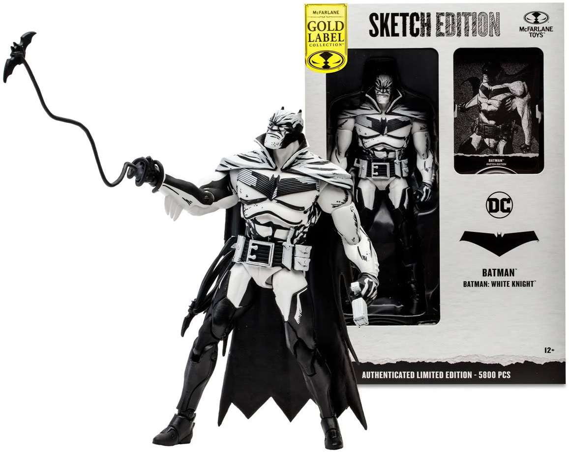 McFarlane DC Gold Label Collection Batman Action Figure (Sketch Edition ...