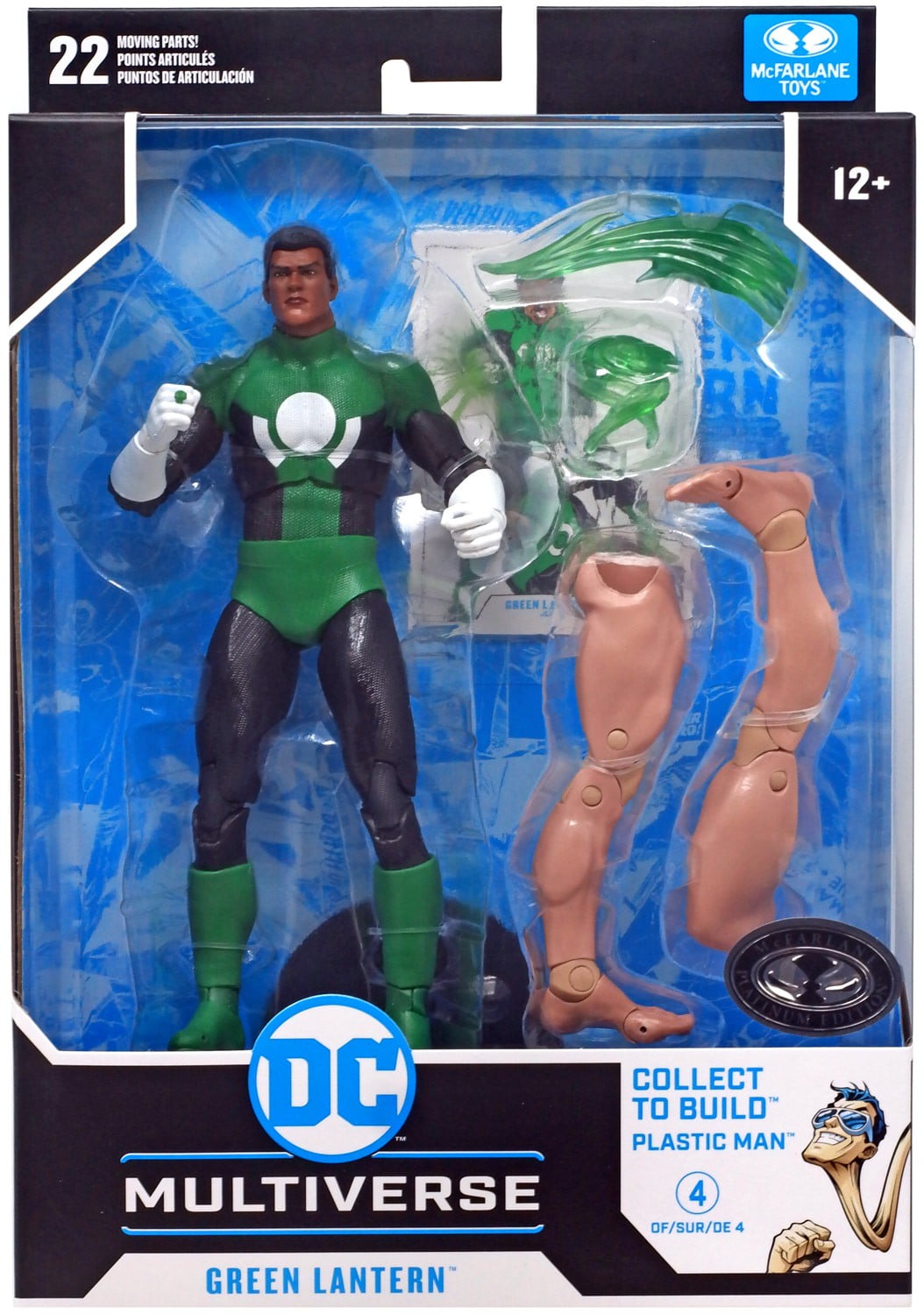 McFarlane Toys Green Lantern Action Figure, Platinum Edition Chase, 7 Inch, DC Multiverse ...