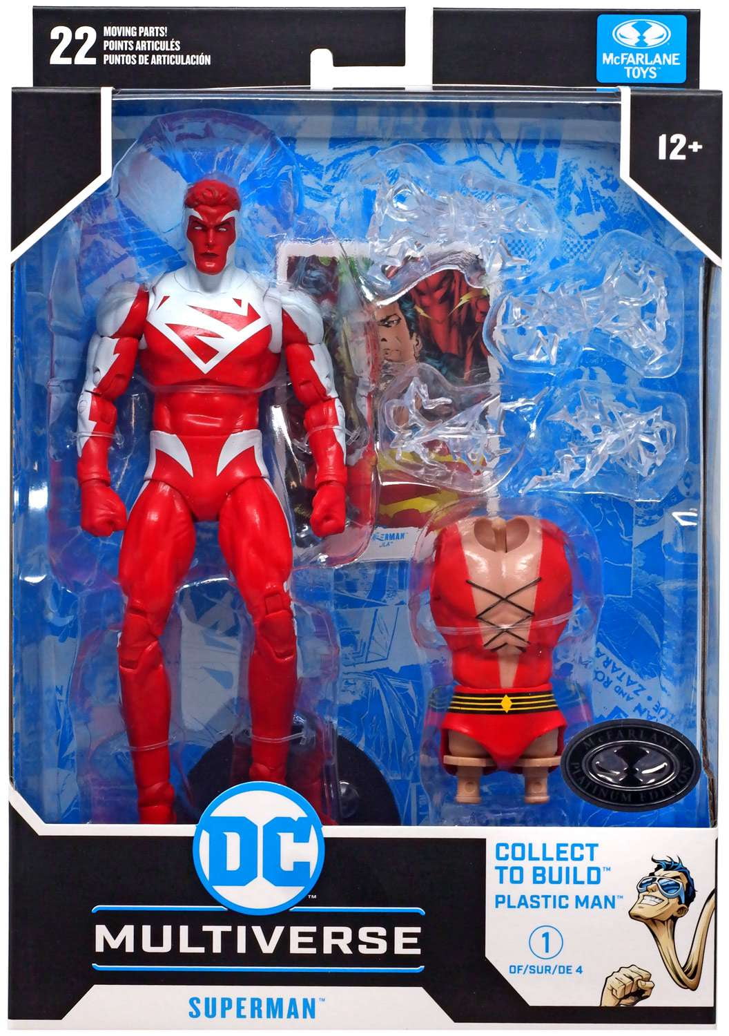 McFarlane DC Plastic Man Series Superman Action Figure (Platinum ...