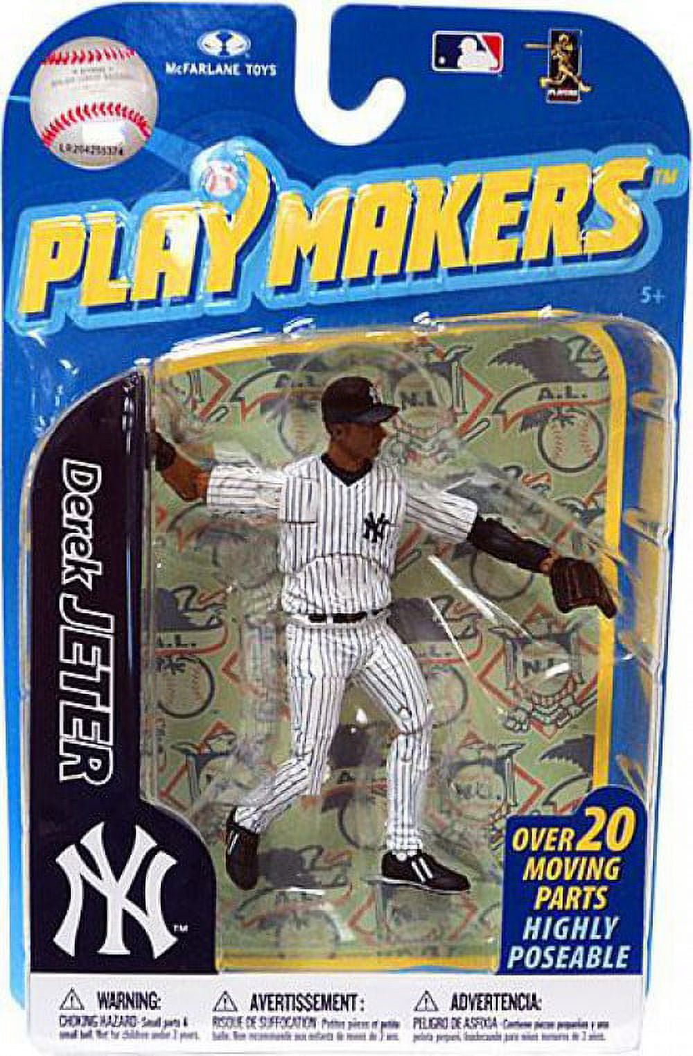 McFarlane MLB Playmakers Series 2 Derek Jeter Action Figure (Fielding ...