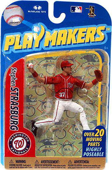 McFarlane MLB Playmakers Series 2 Stephen Strasburg Action Figure ...