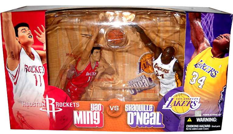 McFarlane NBA Sports Picks Basketball Yao Ming & Shaquille O'Neal ...