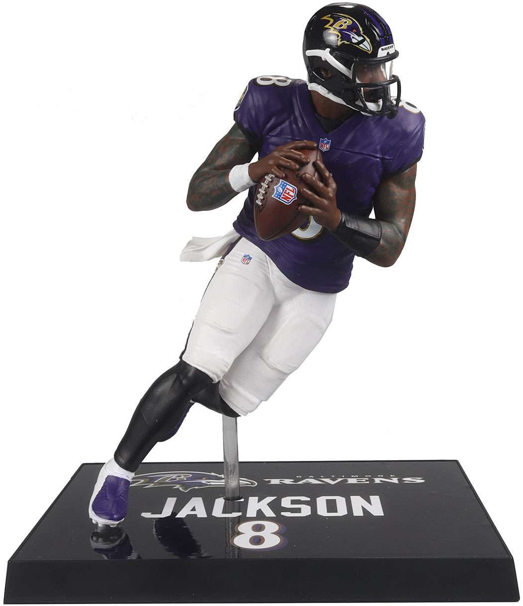 McFarlane NFL Sports Picks Football Lamar Jackson Action Figure (Purple ...