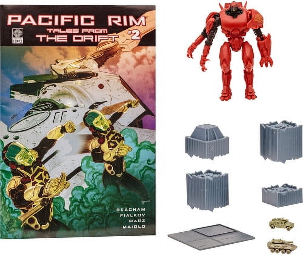 McFarlane - Pacific Rim - 4" Crimson Typhoon (Jaeger) Figure Playset ...