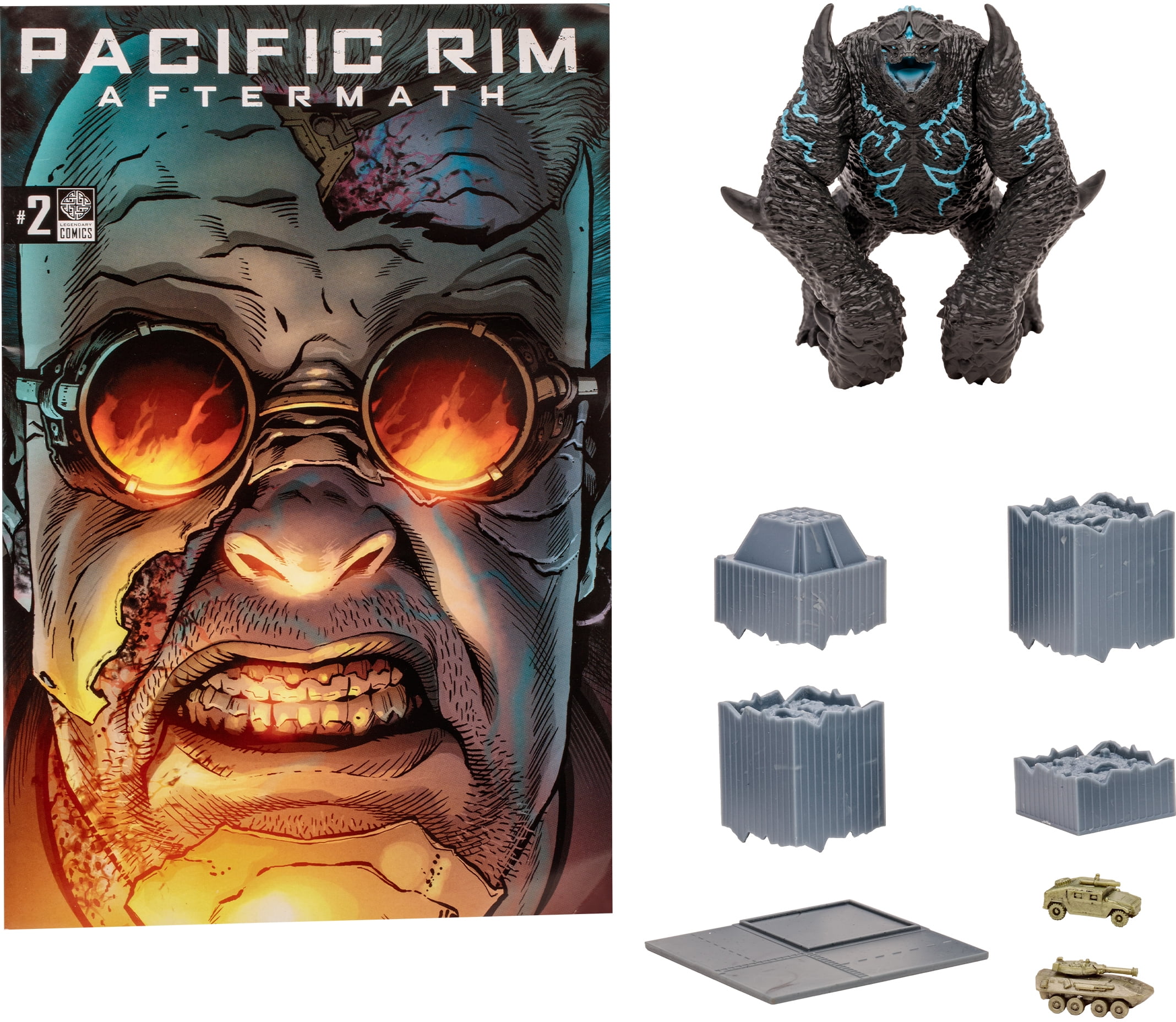 McFarlane - Pacific Rim - 4" Leatherback (Kaiju) Figure Playset & Comic ...