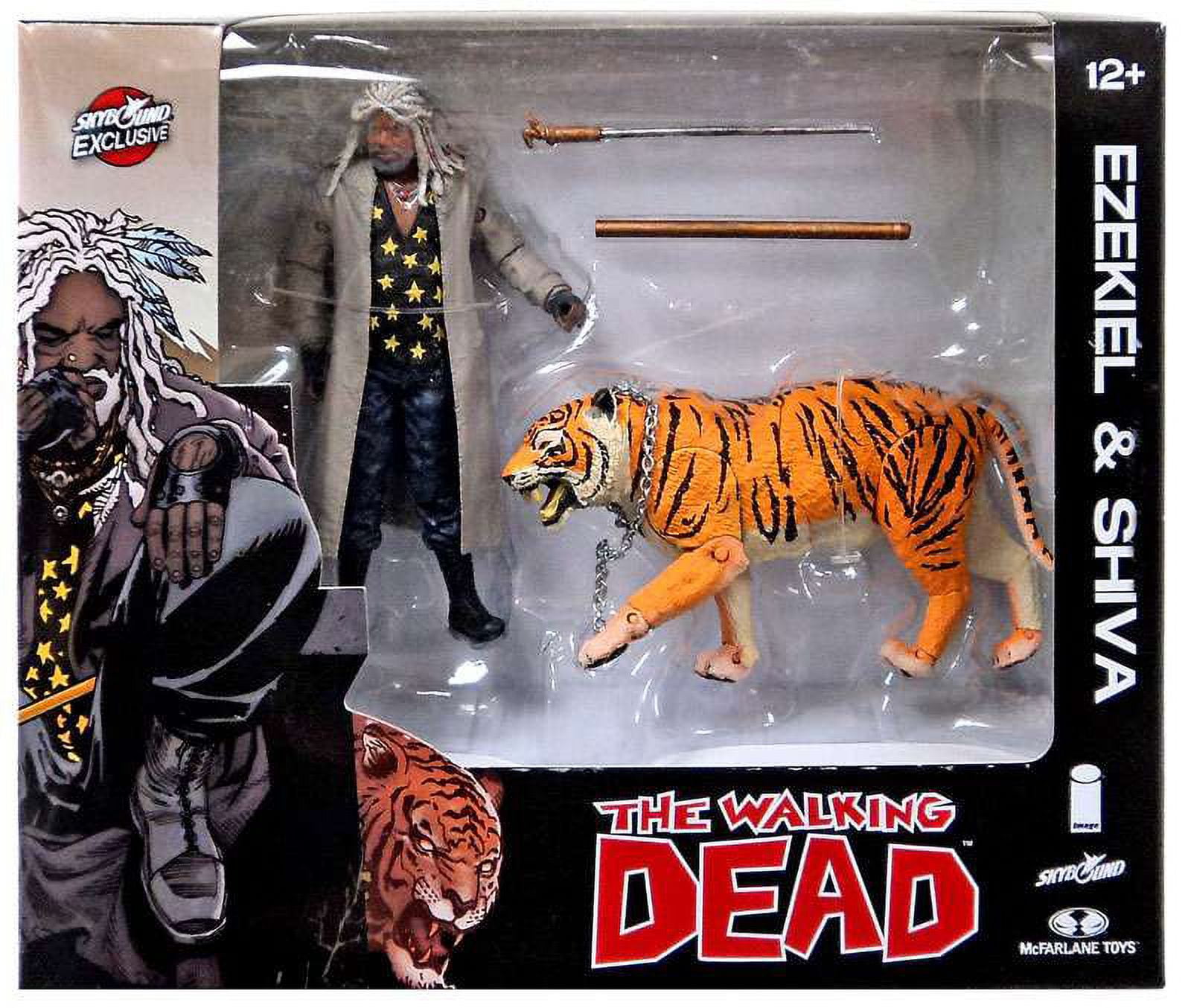 McFarlane The Walking Dead Comic Ezekiel & Shiva Action Figure 2-Pack ...