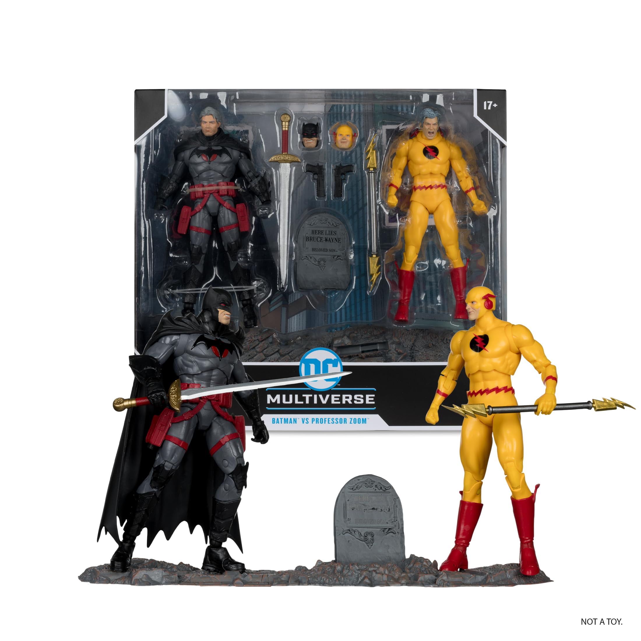 McFarlane Toys - DC Multiverse Batman vs KMC2Professor Zoom (Flashpoint ...