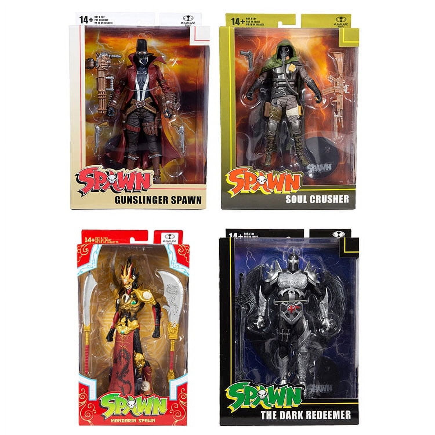 McFarlane Toys - Spawn Action Figures - SET OF 4 (Mandarin, Gunslinger ...