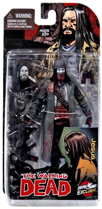 McFarlane Walking Dead Comic Book Jesus Action Figure (Bloody B&W ...