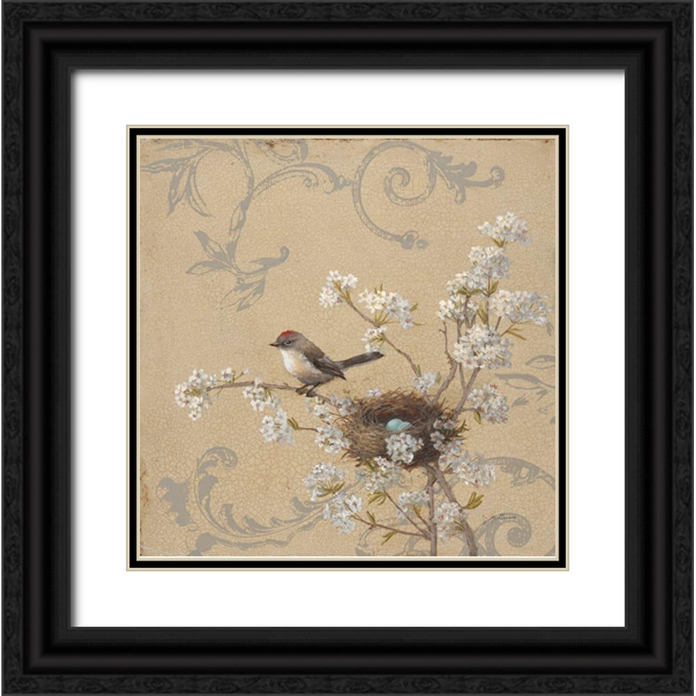 McGannon, Jill Schultz 12x12 Black Ornate Wood Framed with Double ...