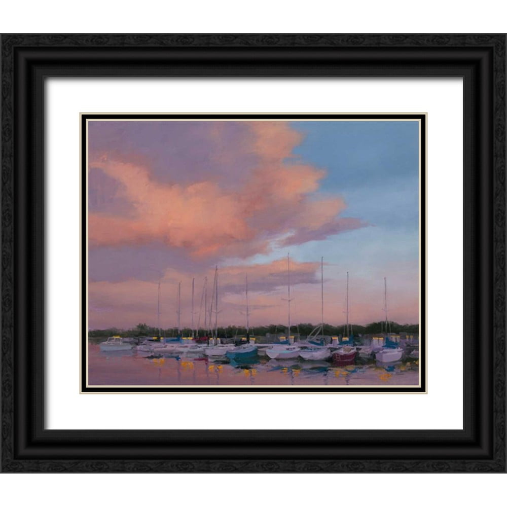 McGannon, Jill Schultz 14x12 Black Ornate Wood Framed with Double ...