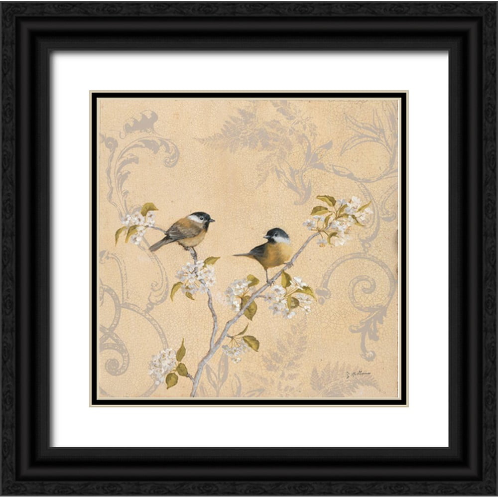 McGannon, Jill Schultz 20x20 Black Ornate Wood Framed with Double ...