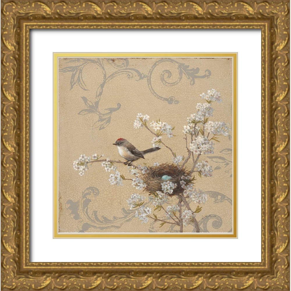McGannon, Jill Schultz 20x20 Gold Ornate Wood Framed with Double ...