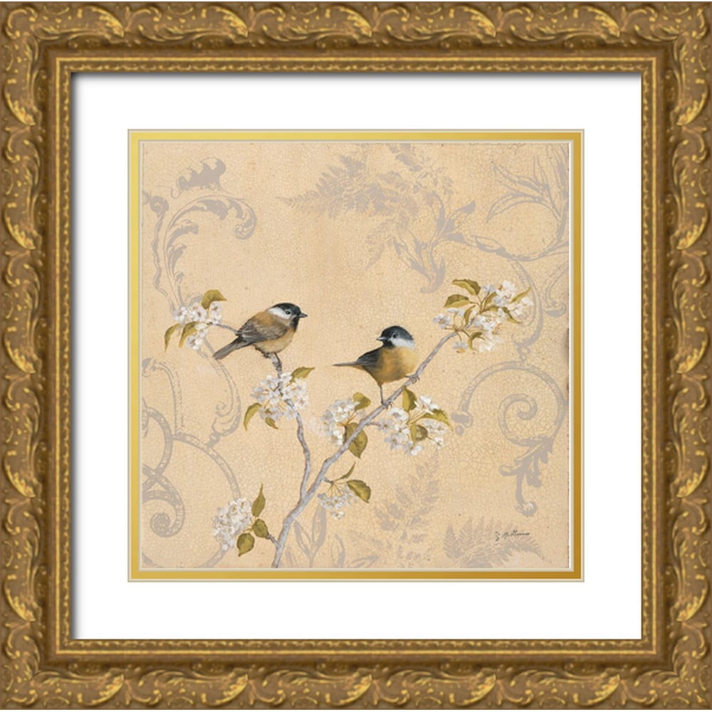 McGannon, Jill Schultz 26x26 Gold Ornate Wood Framed with Double ...