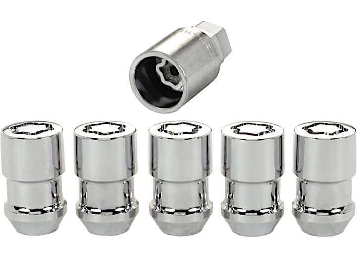 McGard 24538 Chrome Cone Seat Wheel Lock Set with Key, 5 Piece, for RV ...