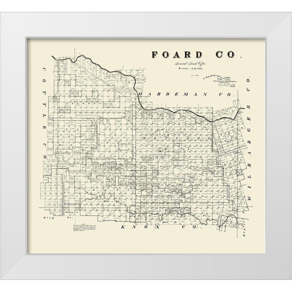 McGaughey 16x15 White Modern Wood Framed Museum Art Print Titled ...