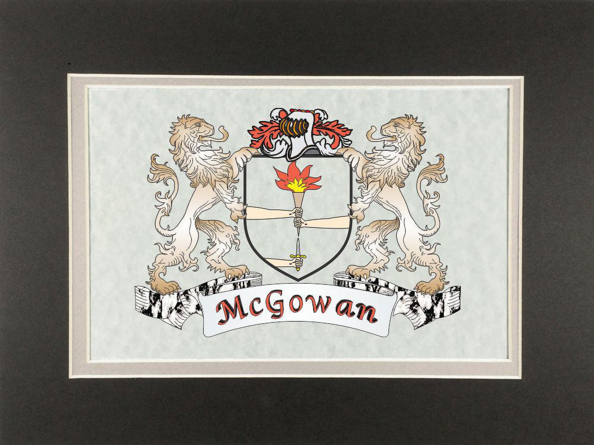 McGowan Irish Coat of Arms Print - Frameable 9" x 12" - Walmart.com