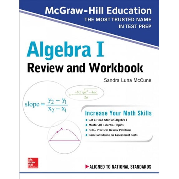 Pre-Owned McGraw-Hill Education Algebra I Review and Workbook ...
