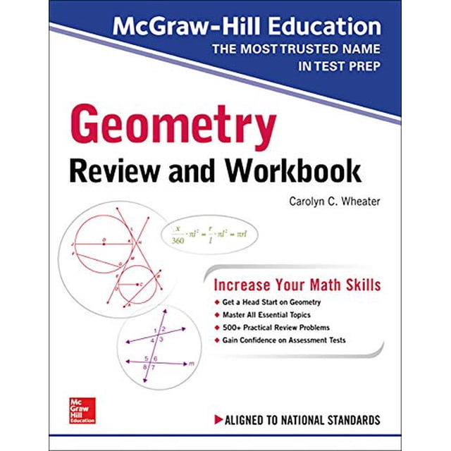 Pre-Owned McGraw-Hill Education Geometry Review and Workbook (Paperback ...