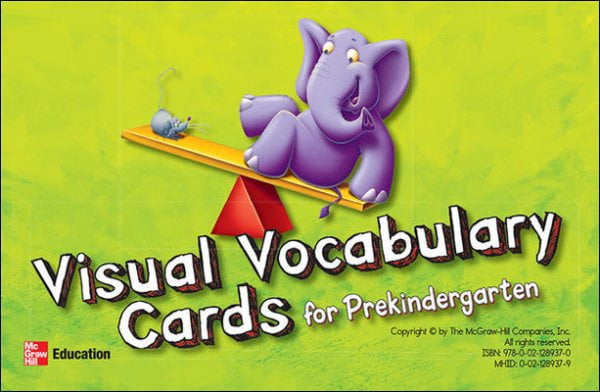 Pre-Owned McGraw-Hill My Math, Grade Pk, Visual Vocabulary Cards ...