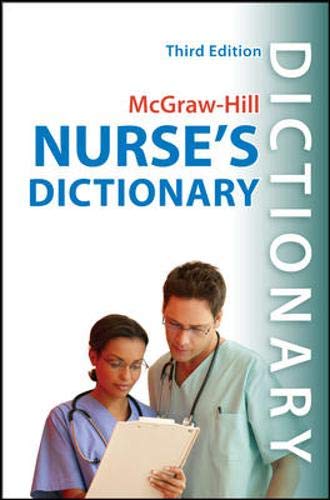 Pre-Owned McGraw-Hill Nurse's Dictionary, Third Edition (Paperback ...
