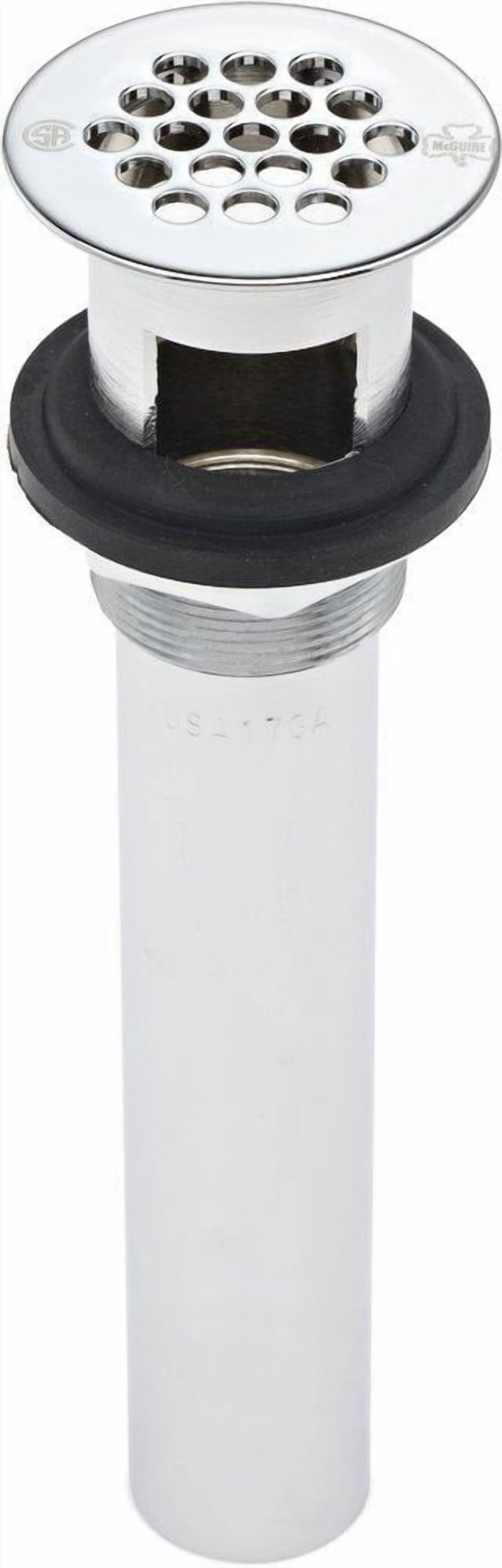 McGuire ECO-LINE 1-1/4 in. x 6 in. 17-Gauge Drain Strainer Cast Brass ...