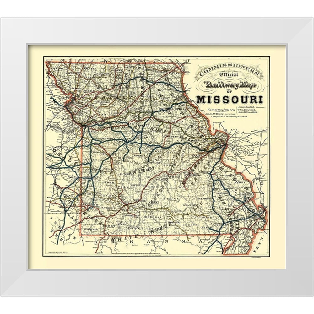 McHenry 13x12 White Modern Wood Framed Museum Art Print Titled ...
