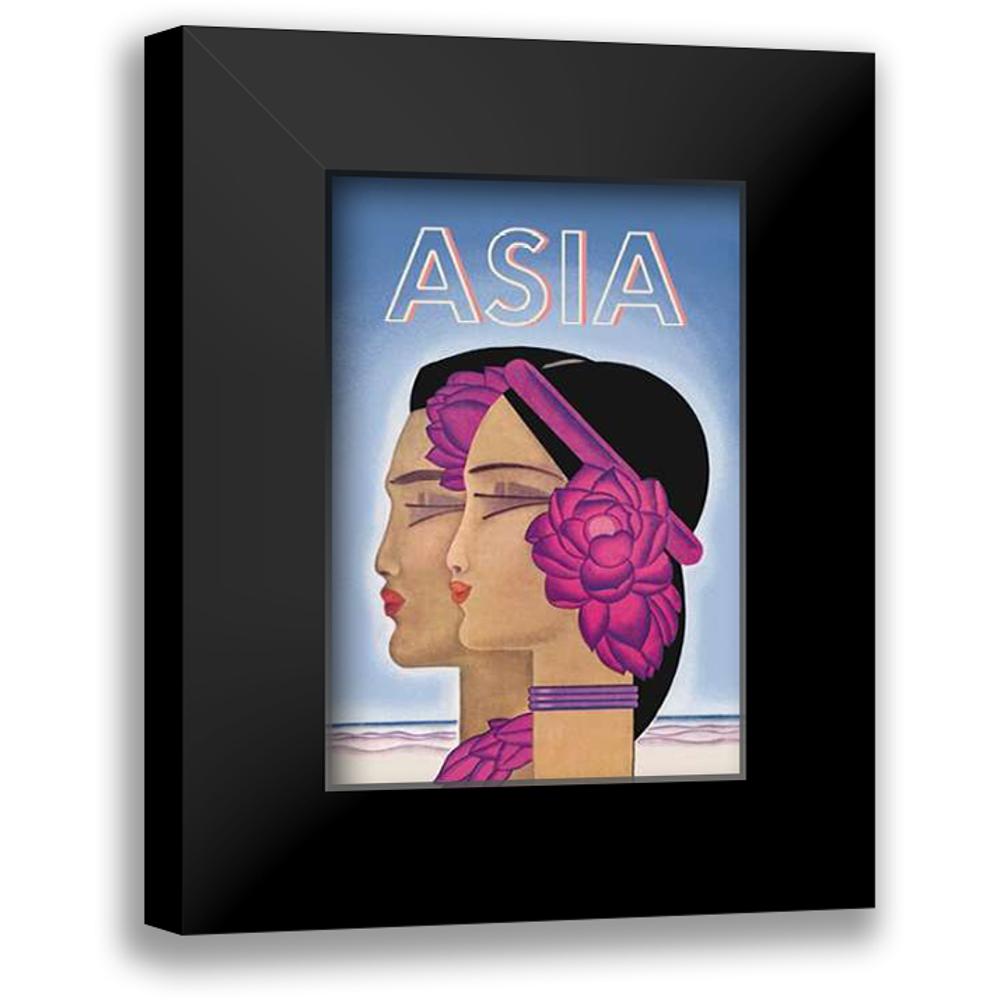 McIntosh, Frank 11x14 Black Modern Framed Museum Art Print Titled - Starlight - Tahiti, 1928 ...