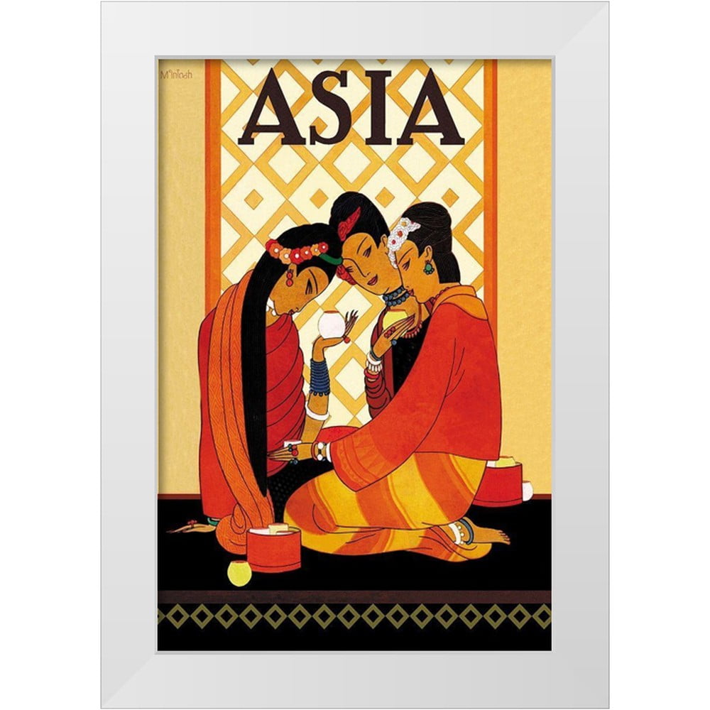 McIntosh, Frank 11x14 White Modern Wood Framed Museum Art Print Titled ...