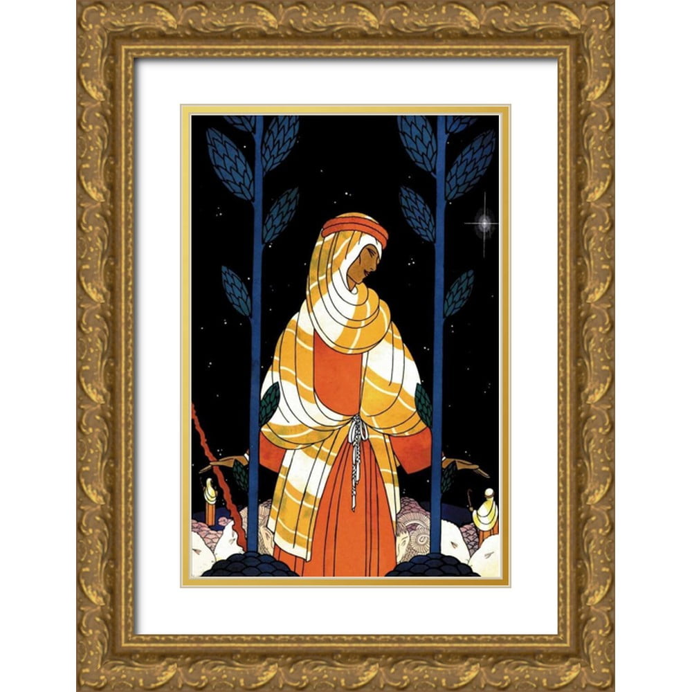 McIntosh, Frank 17x24 Gold Ornate Wood Framed with Double Matting ...