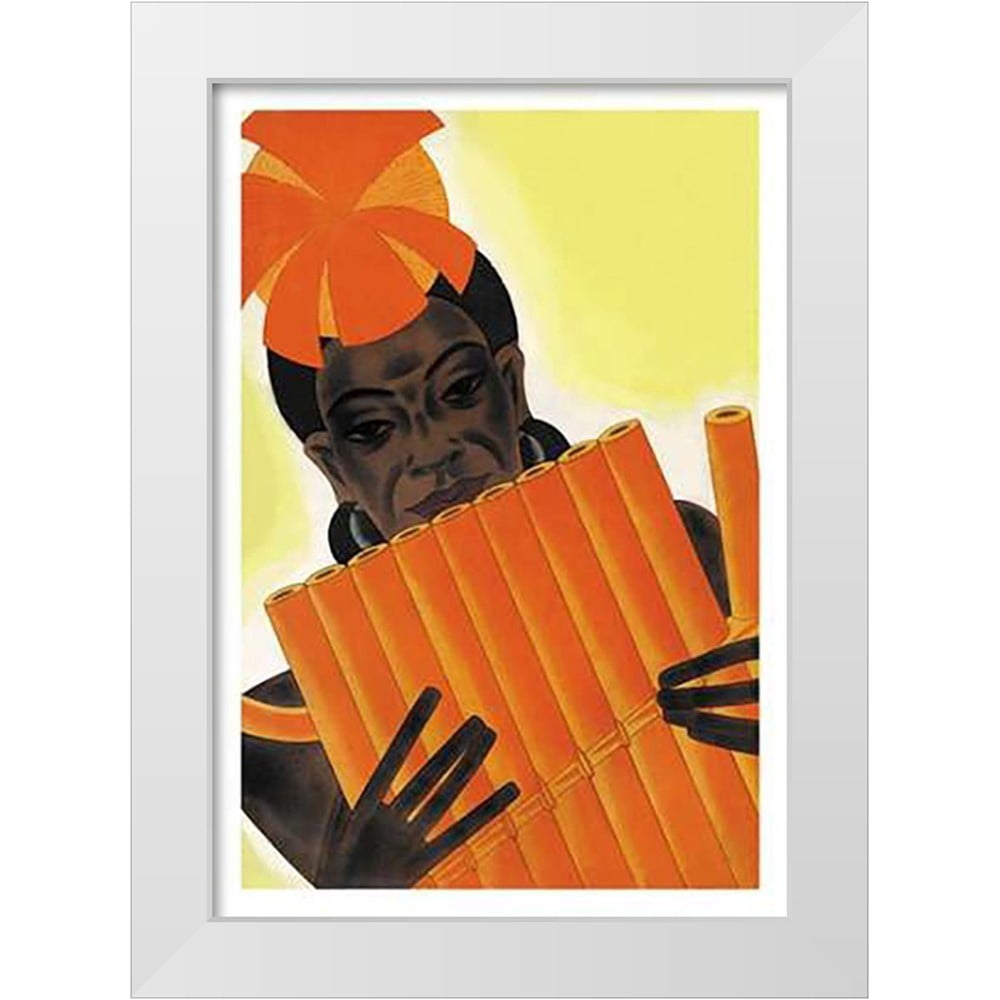 McIntosh, Frank 18x24 White Modern Wood Framed Museum Art Print Titled ...