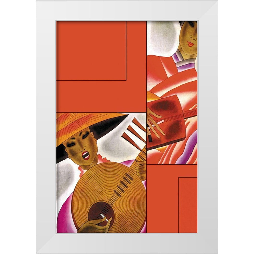 McIntosh, Frank 23x32 White Modern Wood Framed Museum Art Print Titled ...