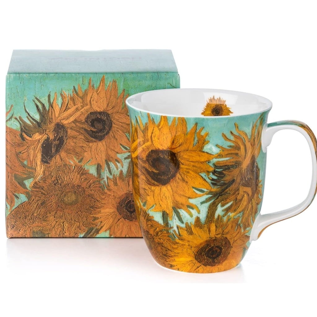 McIntosh Trading Vincent Van Gogh Sunflowers Fine Bone China Java Mug in Matching Box 12 Ounces ...