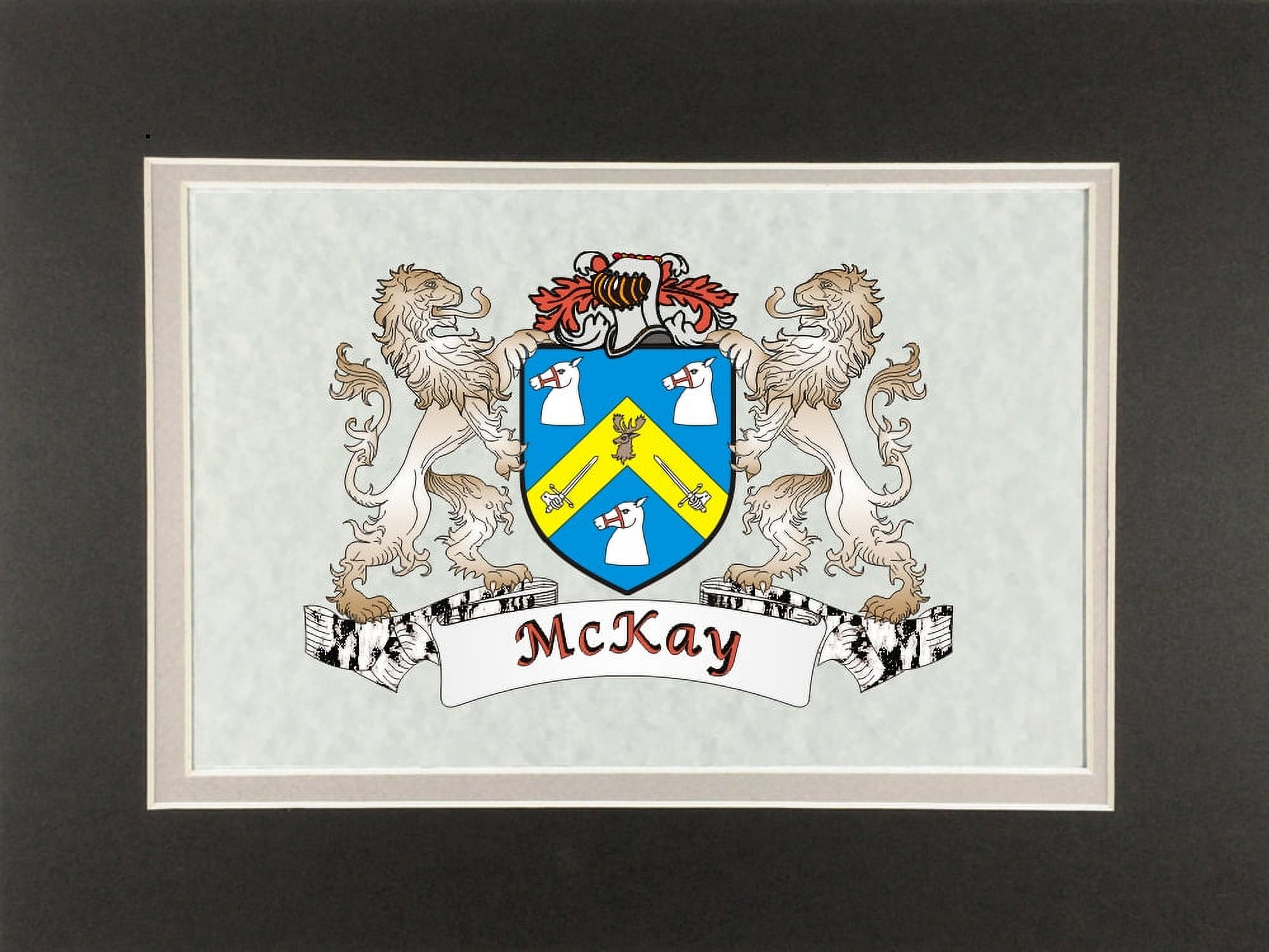 McKay Irish Coat of Arms Print - Frameable 9" x 12" - Walmart.com