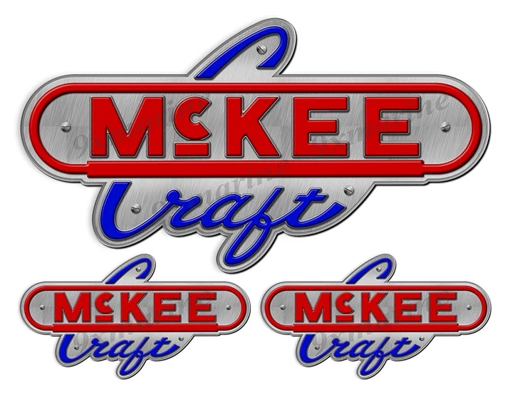McKee Craft Vintage Stickers "3D Vinyl Replica" of originals - 10" long ...