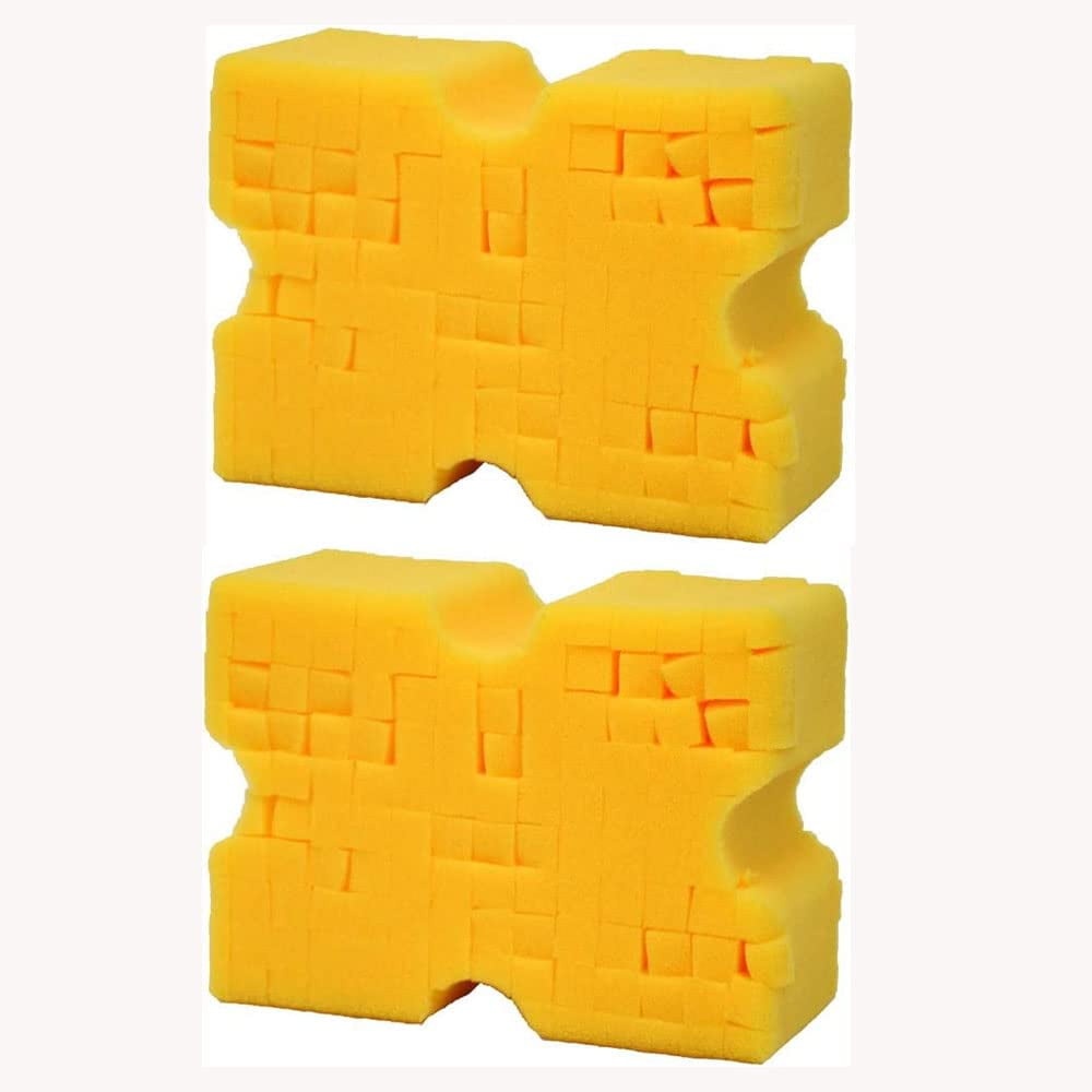 McKee's 37 2 Pack Big Gold Sponge (for Rinseless or Soapy Bucket Washes ...