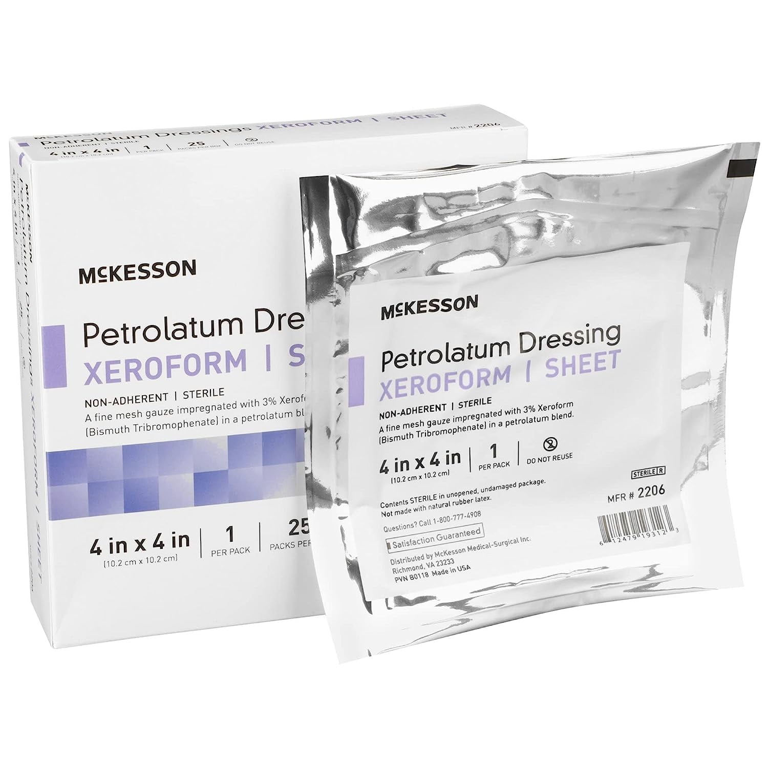 McKesson 2206 Xeroform Petrolatum Dressing Bismuth Tribromophenate ...