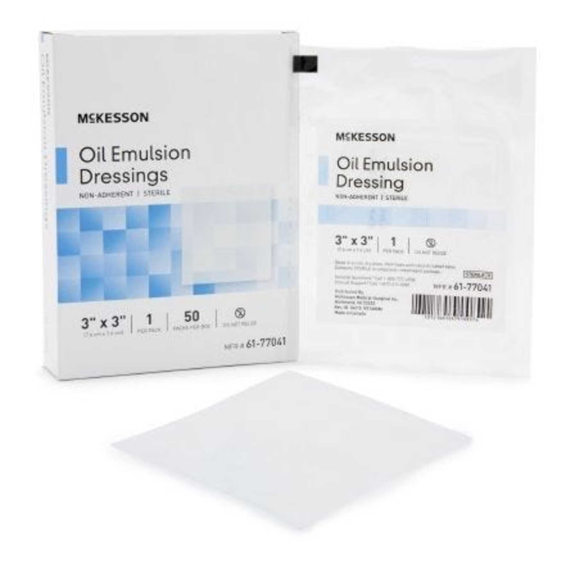 McKesson Sterile Gauze Dressing, Oil Emulsion Impregnated, Box of 50 ...