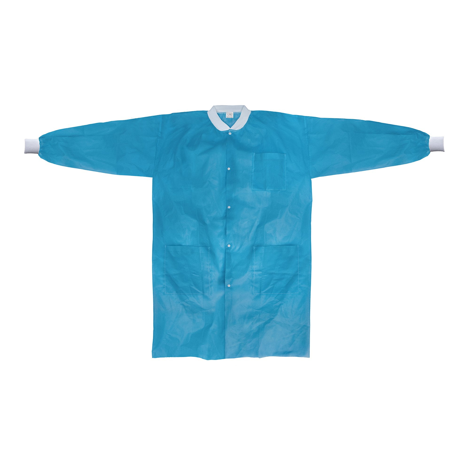 McKesson Adult Disposable Lab Coat Blue Small / Medium 10 Ct - Walmart.com