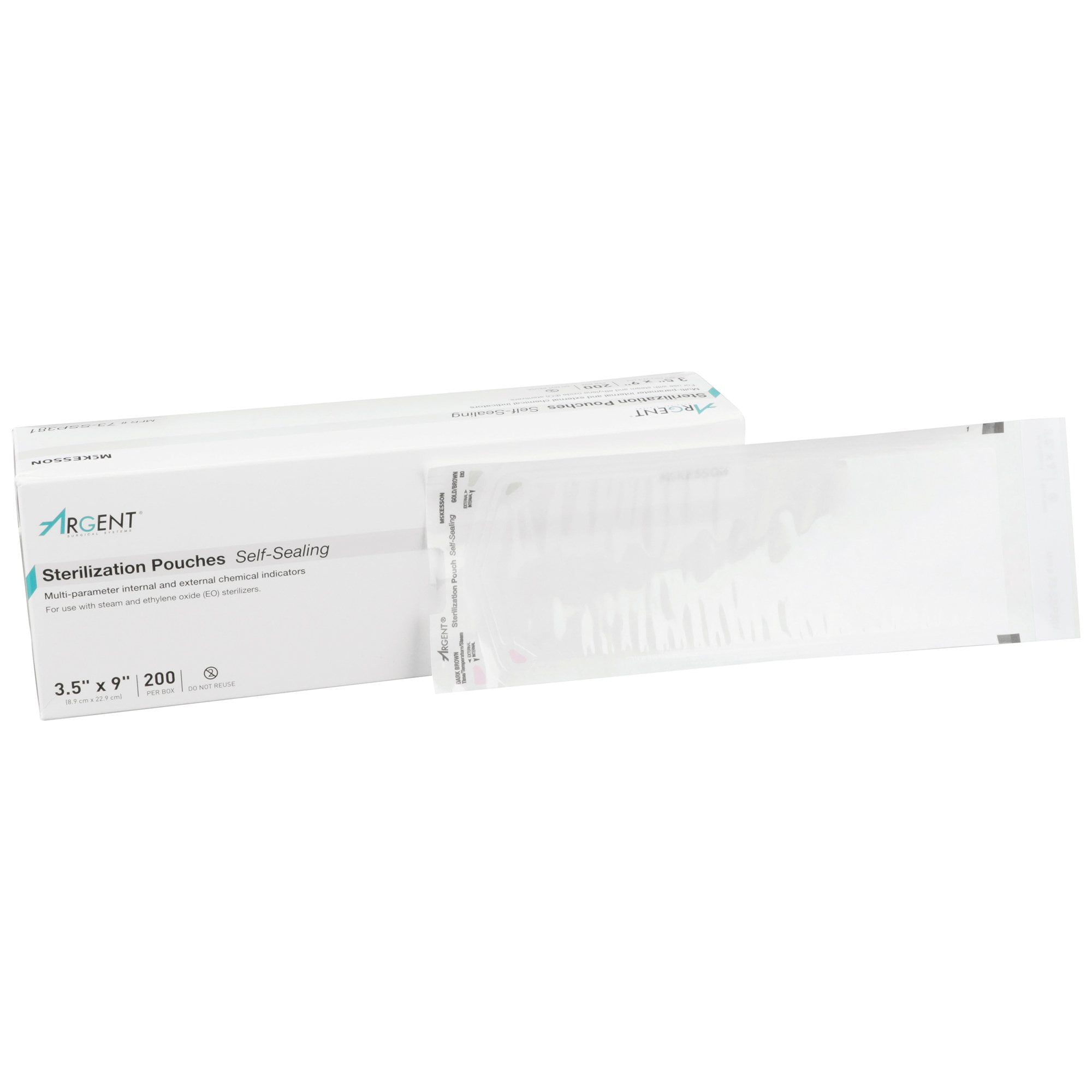 McKesson Argent Sure-Check Self-Sealing Sterilization Pouch ...