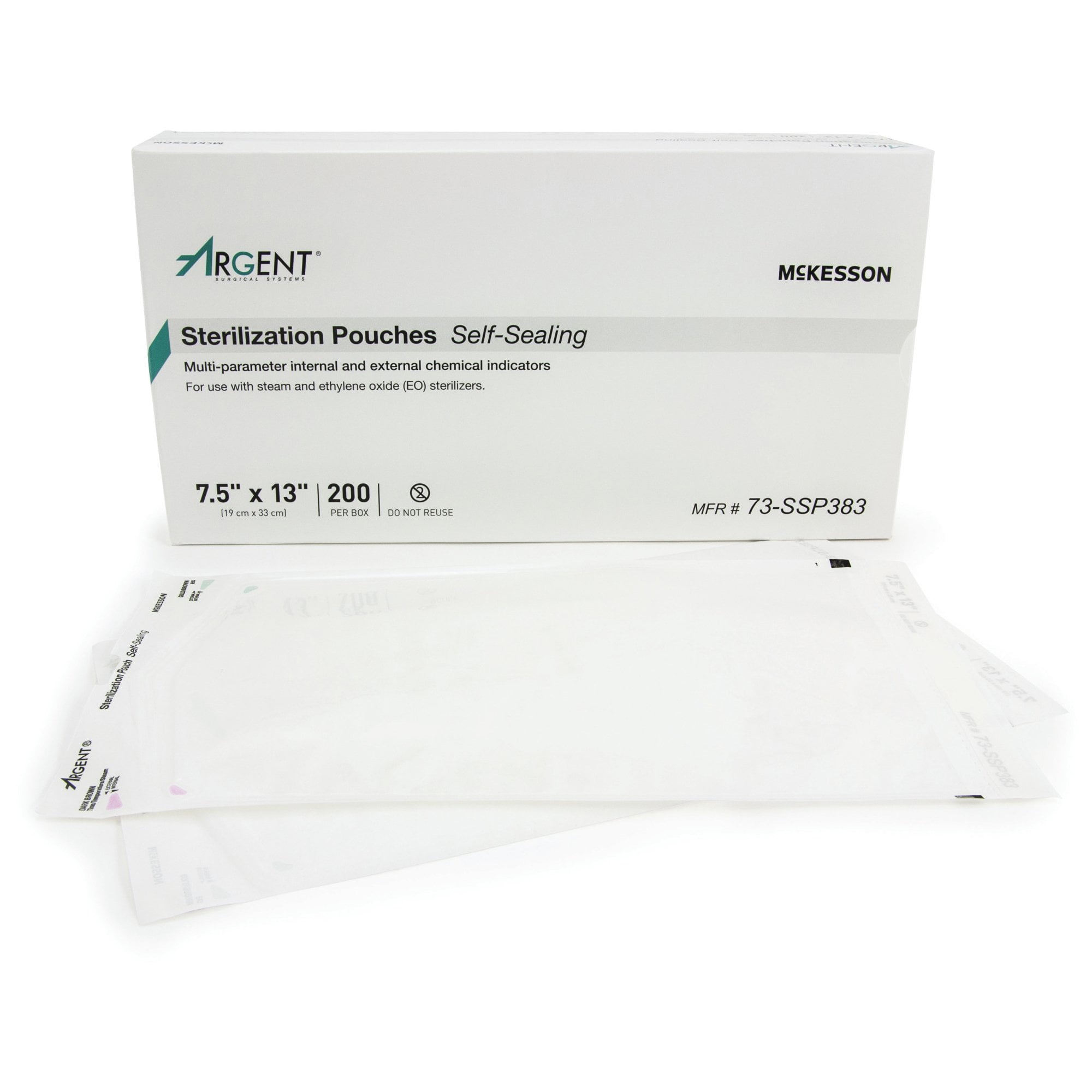 McKesson Argent Sure-Check Self-Sealing Sterilization Pouch ...