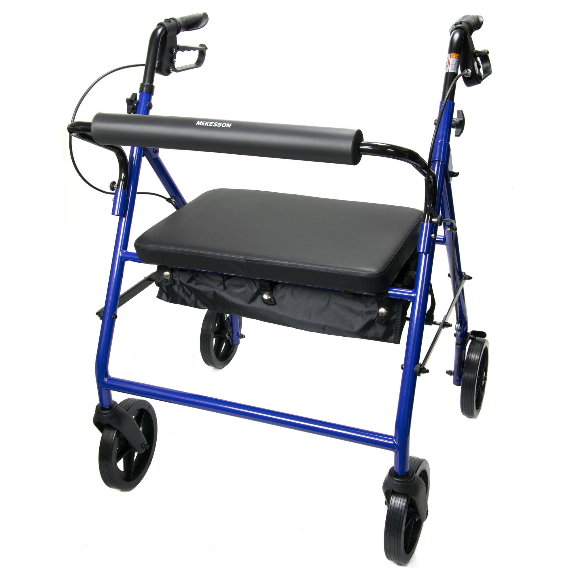McKesson Bariatric Folding Rollator, Walking Aid for Seniors, 400 lbs ...