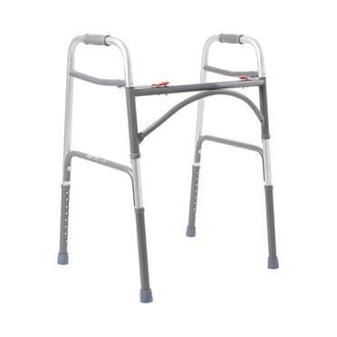 Equate Folding Walker with Wheels, Black - Walmart.com