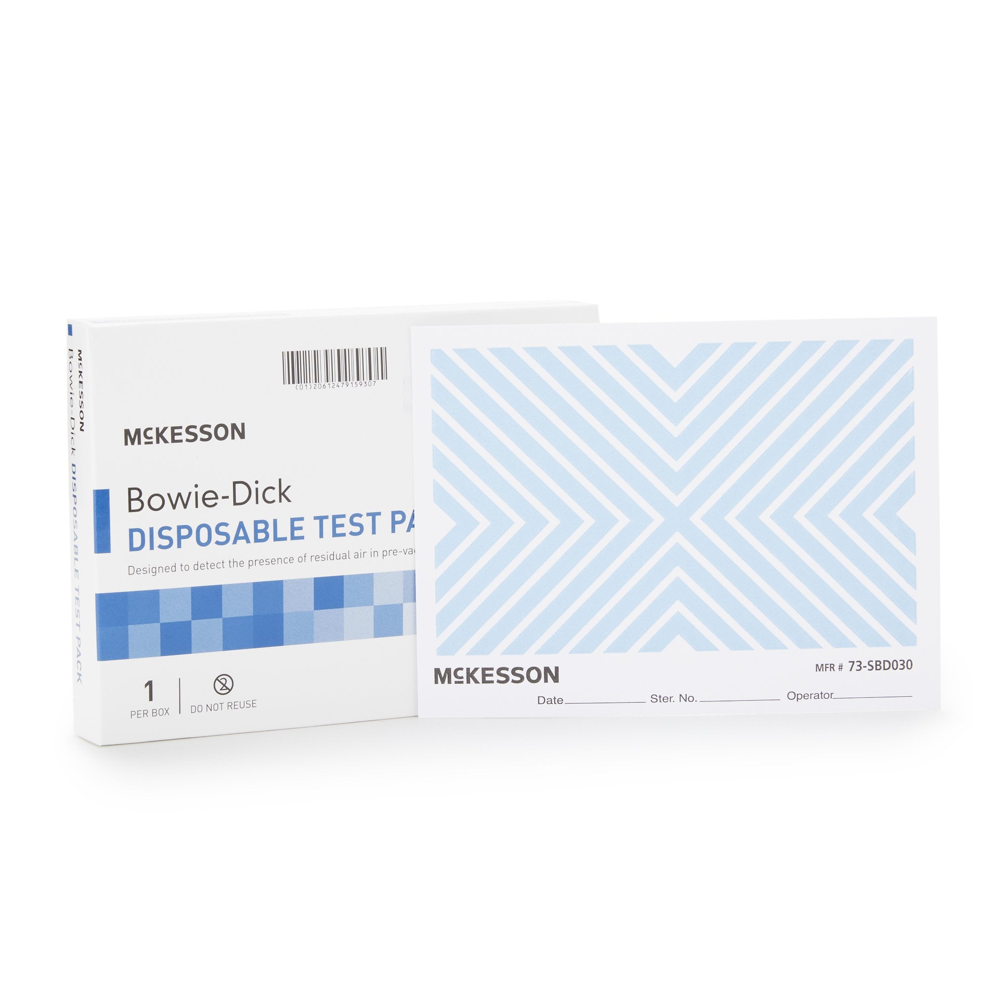 McKesson Bowie-Dick Disposable Test Pack - For Pre-Vacuum Steam ...