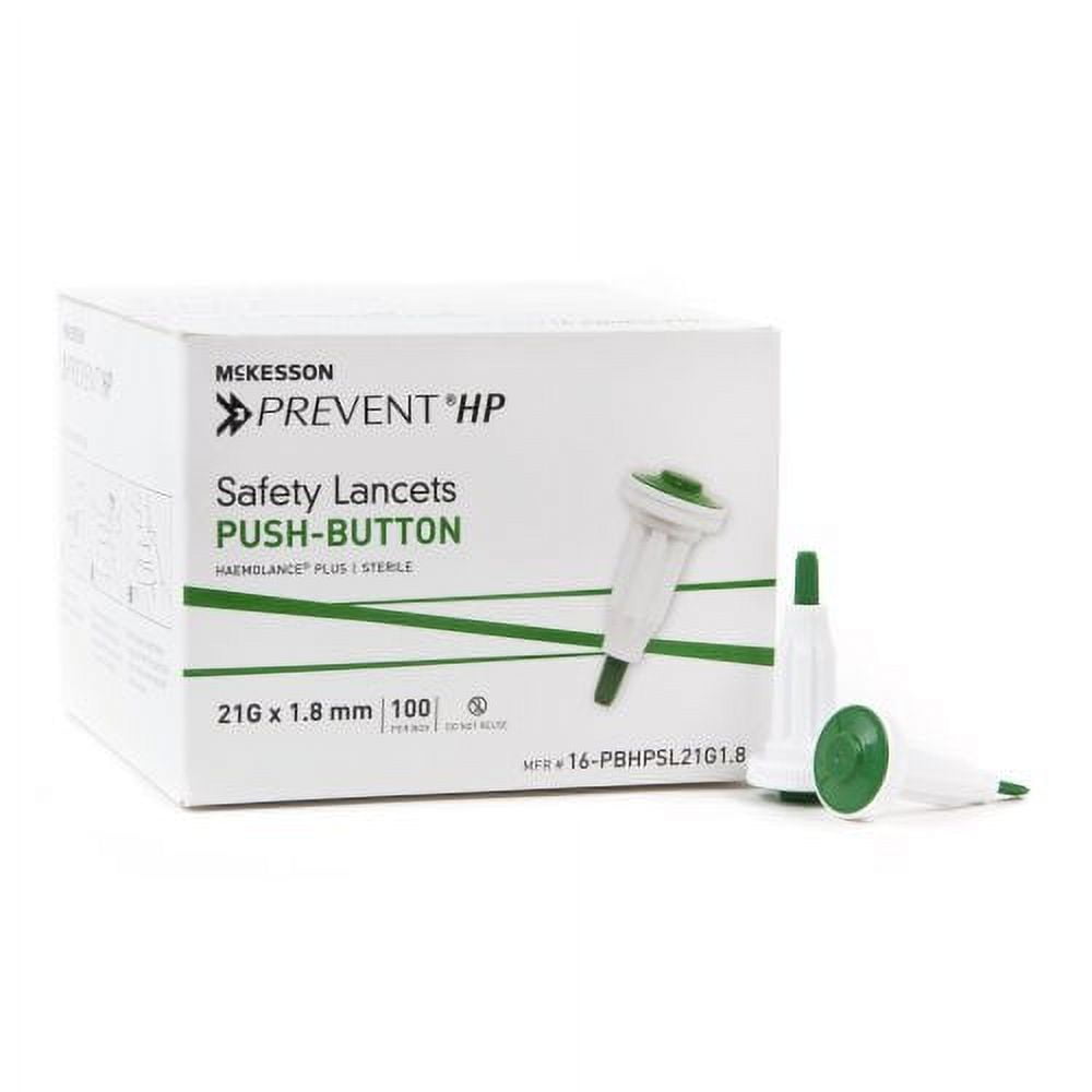 McKesson BrandMcKesson Prevent® Lancet, Green, 100/Box (1016300_BX ...