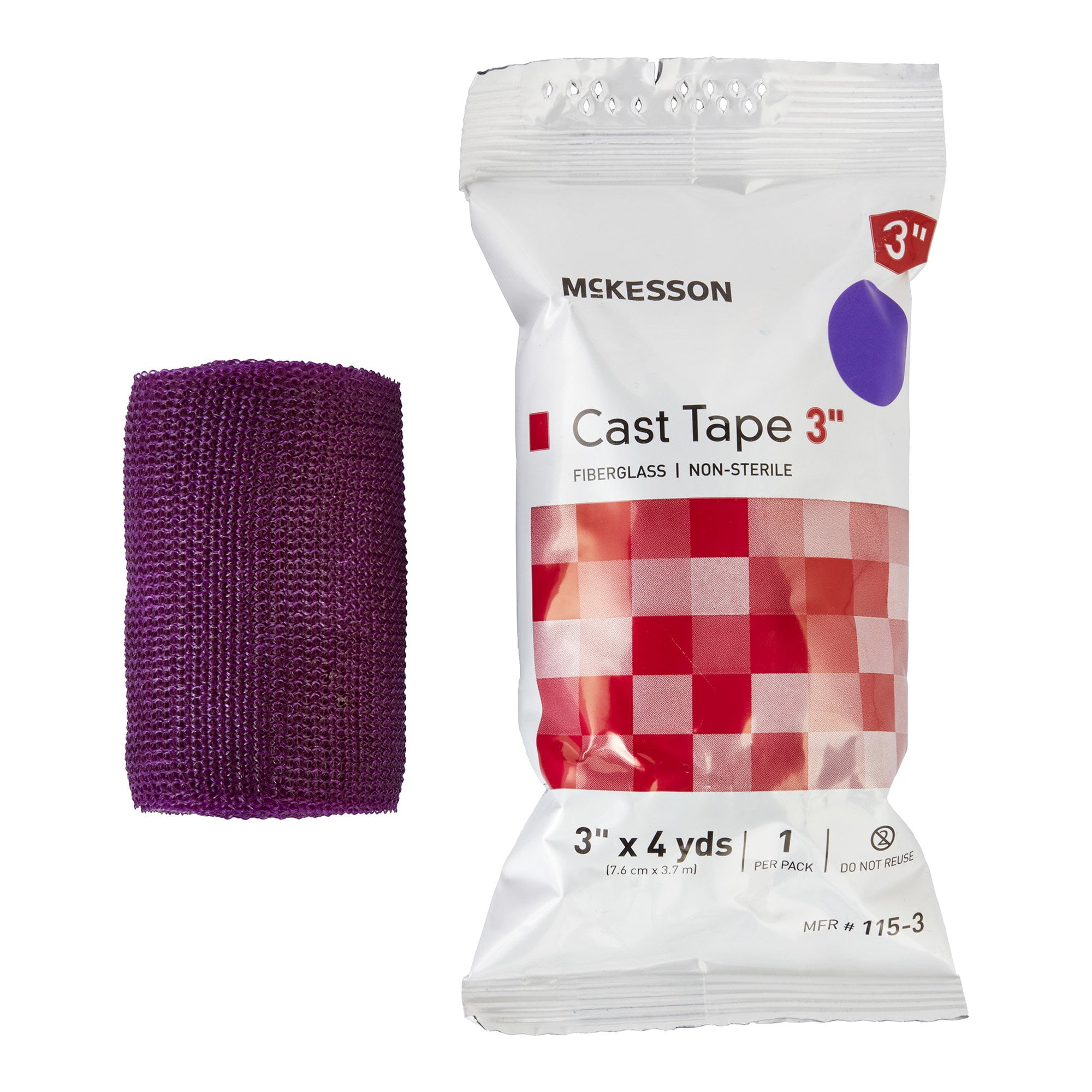 McKesson Cast Tape, Water-Activated Resin Casting Tape - Purple, 3 in x ...
