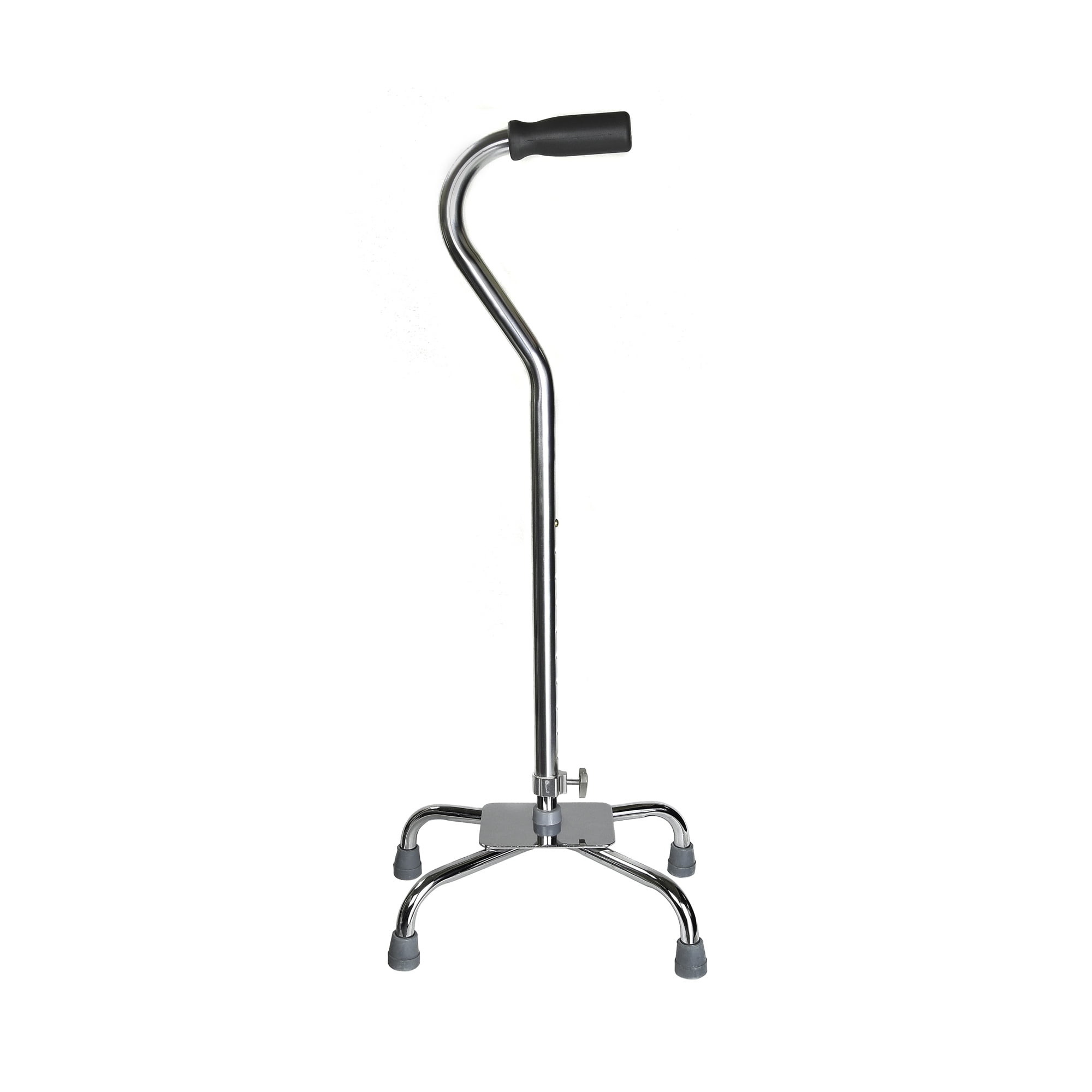 McKesson Chrome Steel Large Base Quad Cane, Adjustable Height 29" to 37 ...