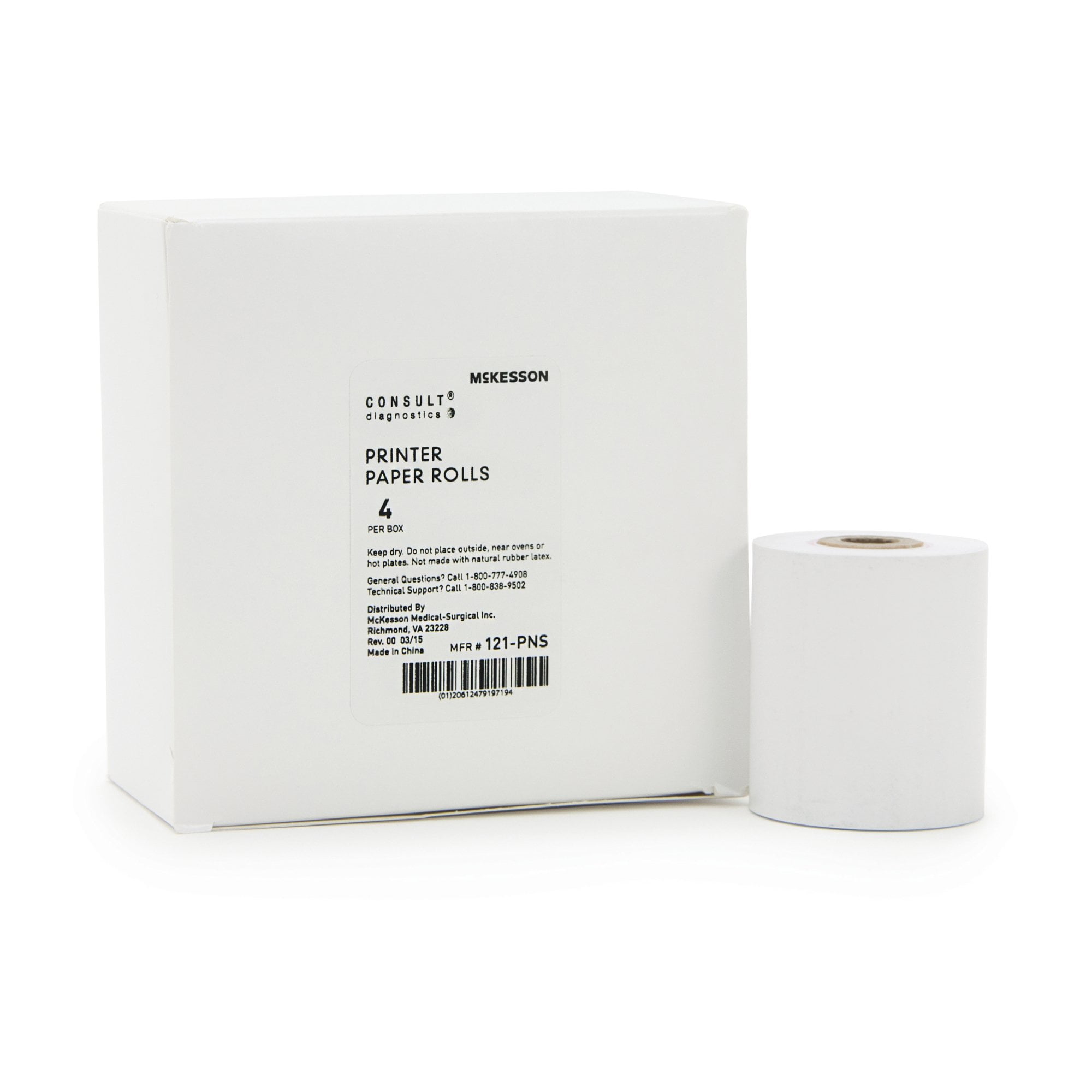 McKesson Consult Printer Paper Rolls for Urine Analyzers, 4 Count, 1 ...