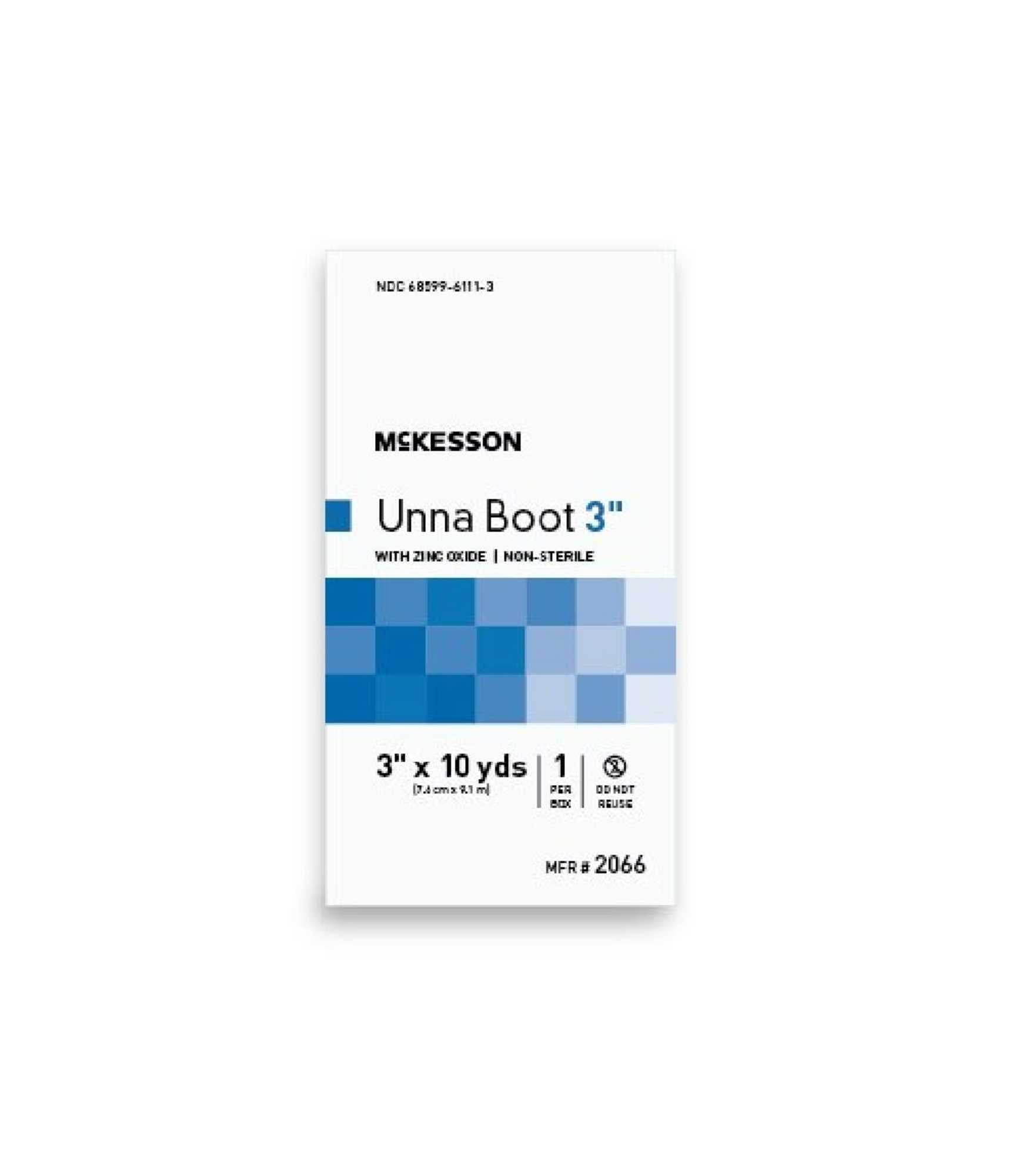 McKesson Cotton Zinc Oxide NonSterile Unna Boot , 3 Inch x 10 Yard 1 ...
